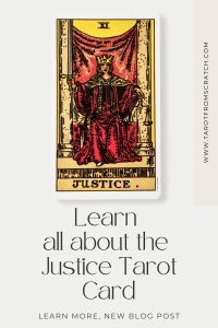 The Justice Tarot Card Explained - Tarot from Scratch