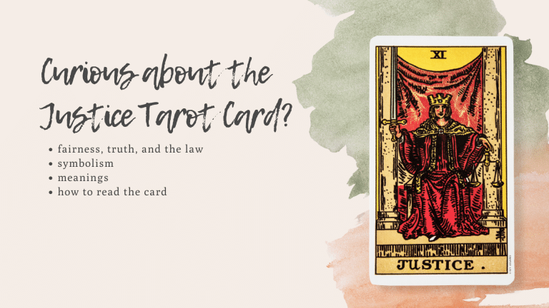 The Justice Tarot Card Explained - Tarot from Scratch